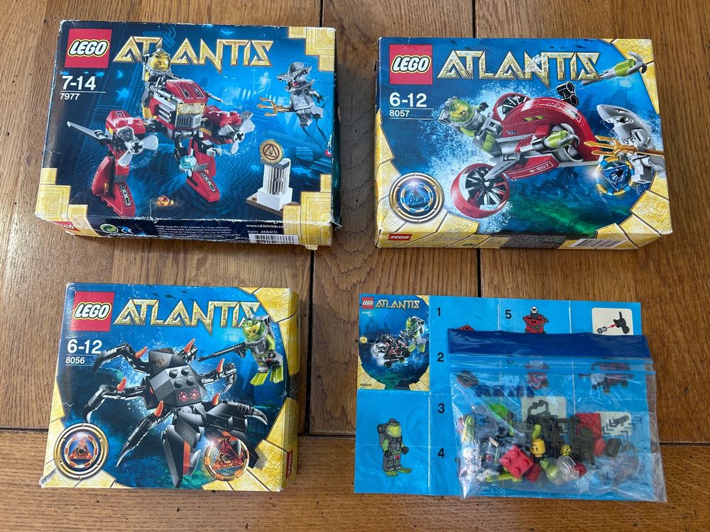4 Lego Atlantis Sets: 8057, 7977, 8056 & 30042 - alle 100% (Gebraucht ...