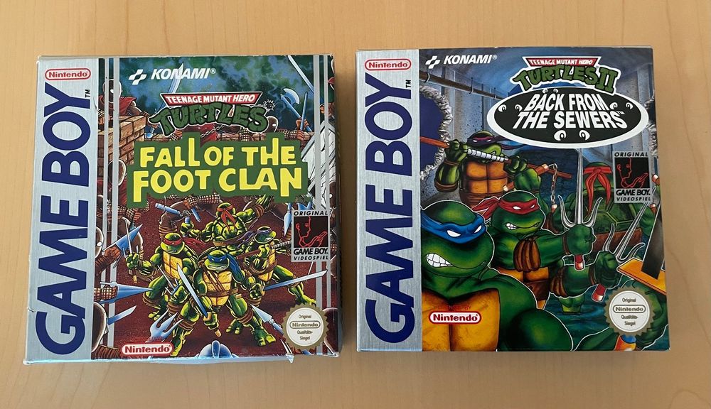 Game Boy Turtles u. Turtles 2 OVP mit Spiel und Anleitung | Kaufen auf ...
