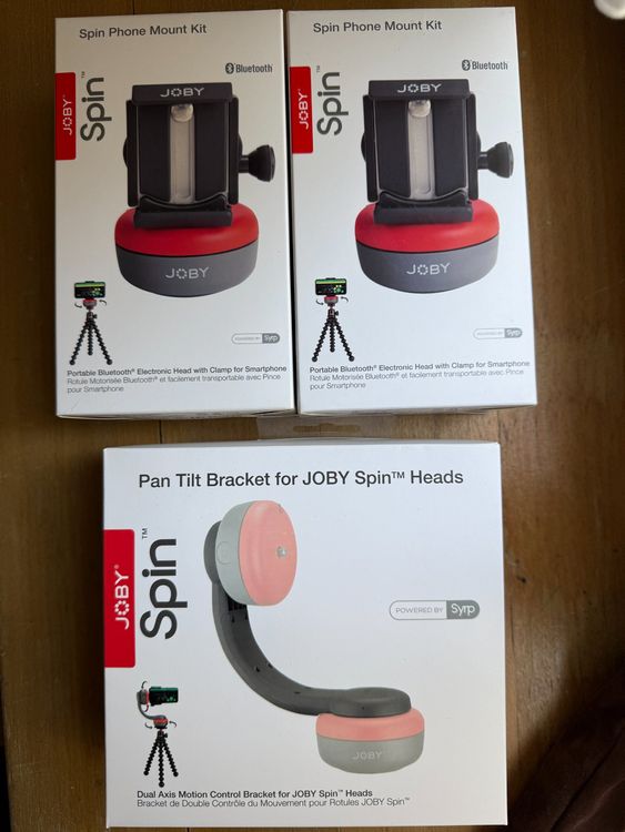 Joby Spin Phone Mount x 2 + Pan Tilt Rail (Gebraucht) in Stans für CHF ...