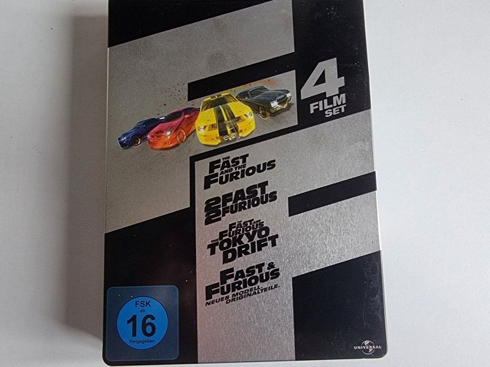 DVD Fast and Furious 1-4 - Limited Jumbo Steelbook [4 DVDs] (Gebraucht ...