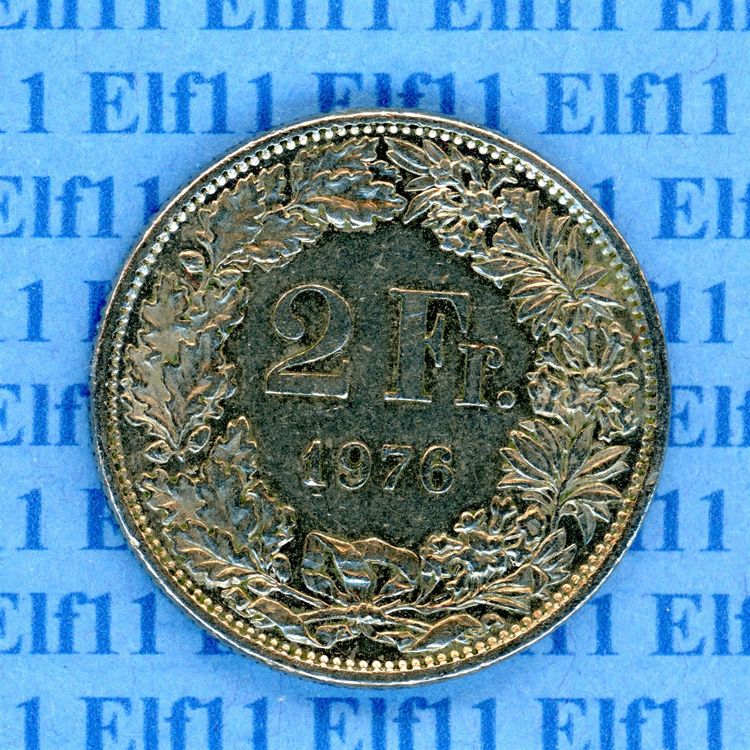 CHF___2.00 1976 -vz 2 Franken (Gebraucht) in Widnau für CHF 5 – mit Lieferung auf Ricardo kaufen