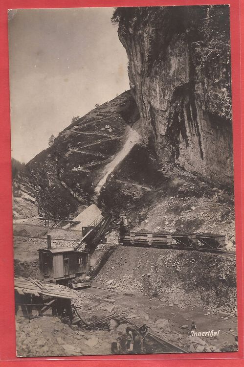 Innerthal - Baustelle Wäggitalersee Staumauer - 1923 (Gebraucht) in ...