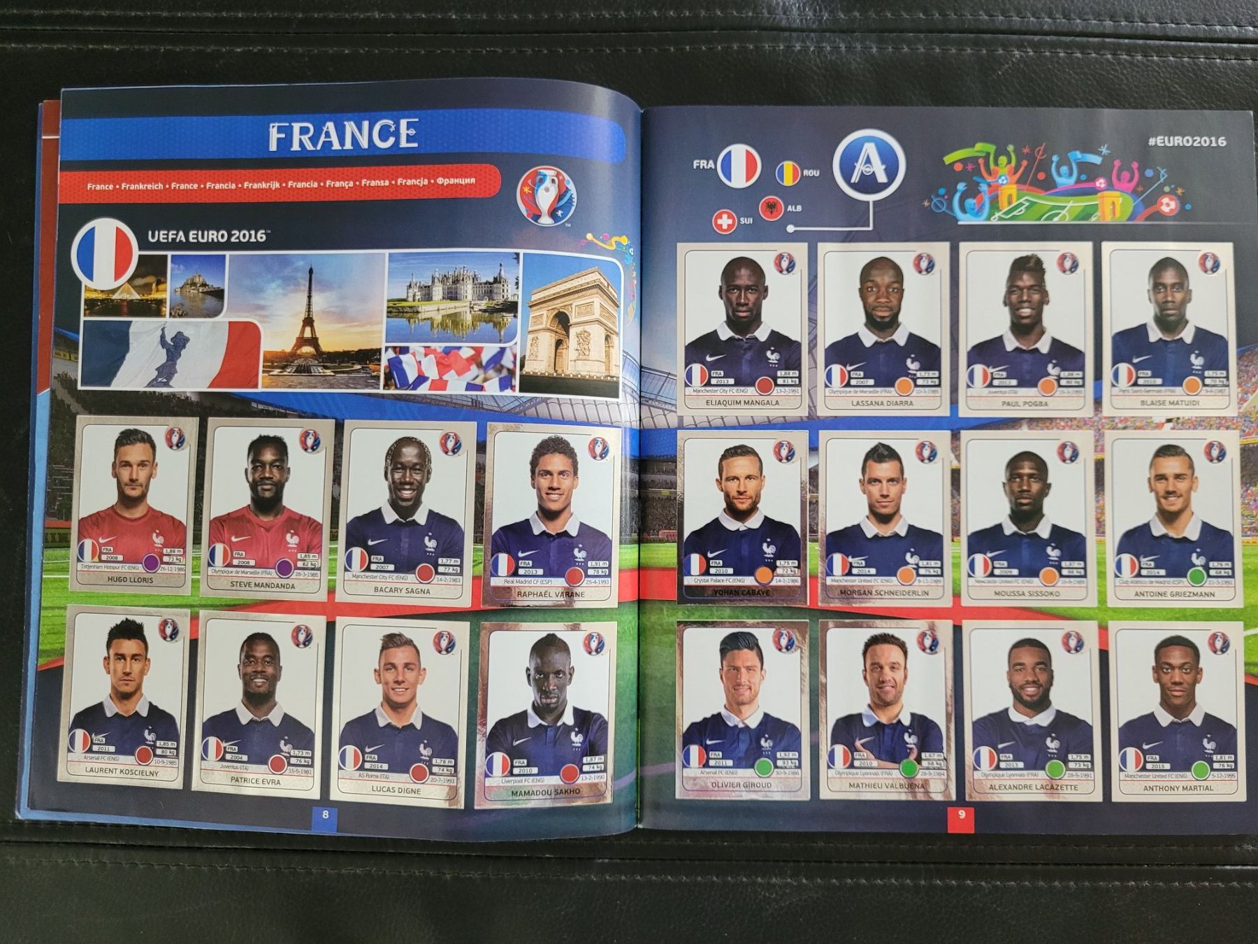 Panini EM Euro 2016 Frankreich Album - Top Zustand! (Gebraucht) in ...