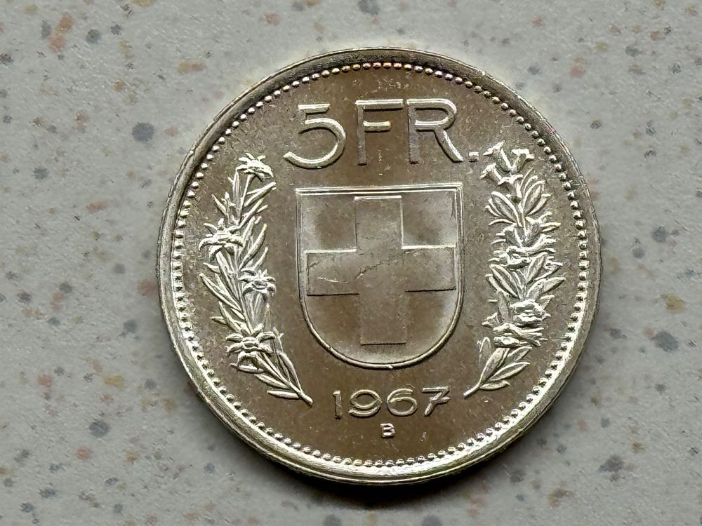 1967 5 Franken Stempelglanz (Neu (gemäss Beschreibung)) in Winterthur für CHF 8 – mit Lieferung ...