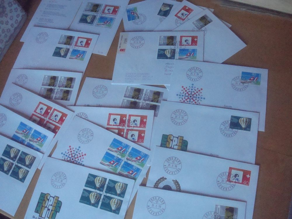 CH 1979 FDC Serie einzeln und 4er mit/ohne Adresse | Kaufen auf Ricardo