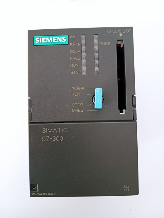 Siemens SIMATIC S7-300, CPU 315-2 DP / 6ES7315-2AF03-0AB0 (Gebraucht ...