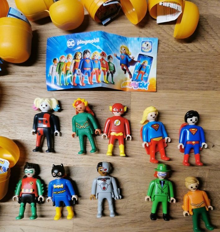 Playmobil DC - 10 Figuren aus Überraschungseiern (NEU) (Neu und originalverpackt) in Wilen b ...