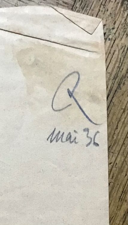 30 Jahre Liegender Damen Akt Zeichnung Unleserlich signiert | Kaufen auf Ricardo