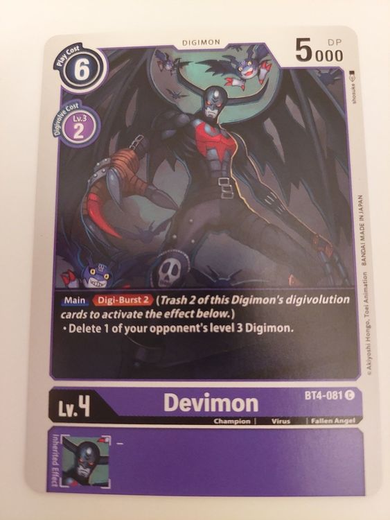 Digimon TCG Devimon | Kaufen auf Ricardo