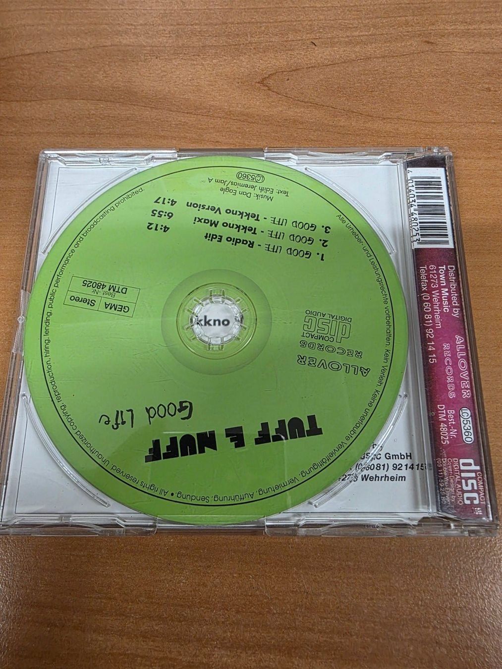 CD Single - Tuff E Nuff – Good Life (Euro House, 1993) (Gebraucht) in ...