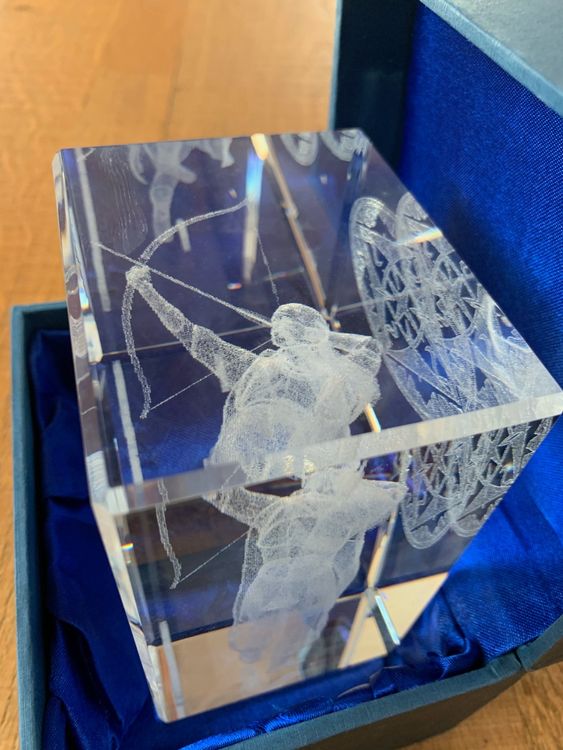 LOTR Legolas 3D Lasergravur in Plexiglas Würfel integriert (Neu und ...