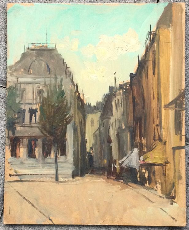 Renée Yolande HAUSER (1919-2008) Strasse Scene Gemälde | Acheter sur ...