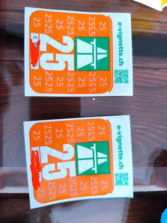 Vignette 2025 -Autobahnvignette Schweiz (Neu (gemäss Beschreibung)) in Dinhard für CHF 10 – mit ...