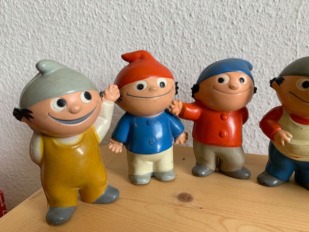 Mainzelmännchen 6 Figuren Set Komplett Original ZDF Goebel (Gebraucht ...
