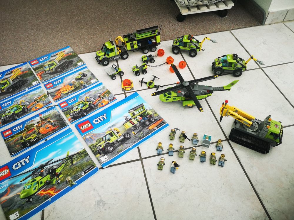 Mega set Lego Vulkan Abenteuerer, Vulkanrauppe, 60122, 60123 | Kaufen ...