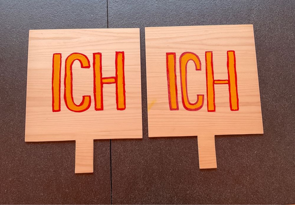 ICH / DU Schilder (Gebraucht) in Winterthur für CHF 5 – mit Lieferung ...