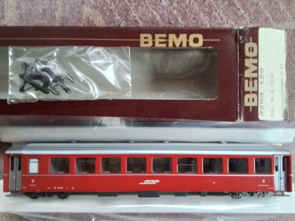 Bemo 3253 126 RhB B 2316 Personenwagen Rev. 3.6.79 (Neu und originalverpackt) in Oberurnen für ...