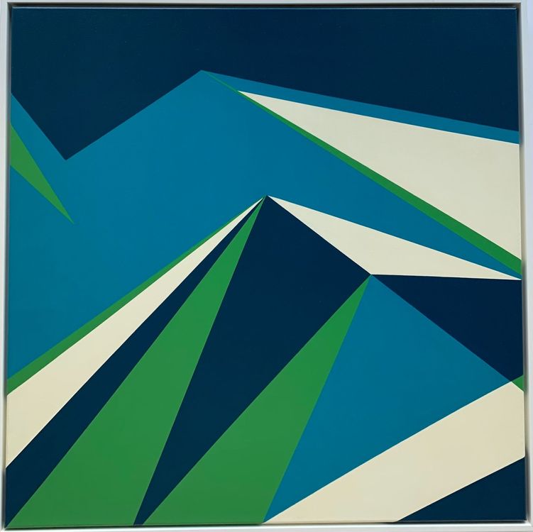 Großes Modernes Gemälde unleserlich Signiert | Kaufen auf Ricardo