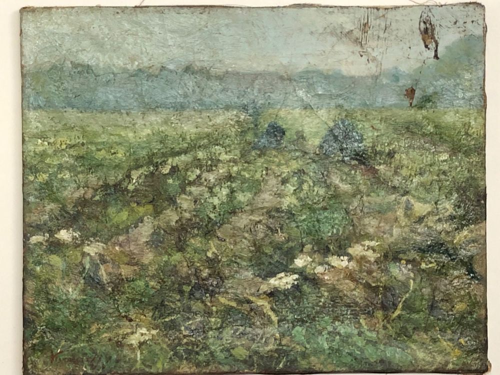 Paysannes dans un champ, signé Vincent (Gebraucht) in Le Mont-sur ...