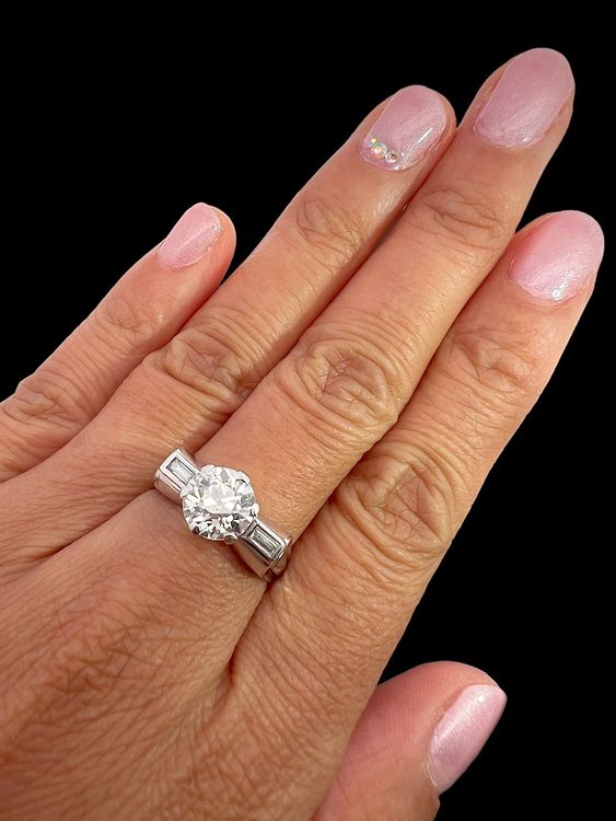 Diamant 1.6ct Altschliff Ring 18k Weissgold Grösse 51 *S667 (Gebraucht) in Zürich für CHF 4001 ...