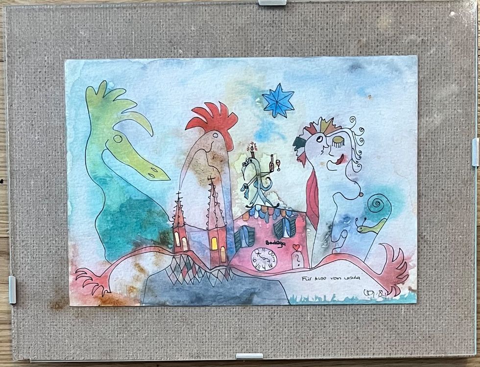 80.er Jahre Intressante Mischtechnik , Monogrammiert (Gebraucht) in Root für CHF 19 – nur ...