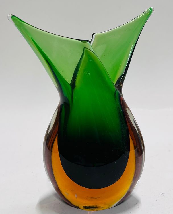 Vintage Designer Murano Glass Vase (Gebraucht) in Root für CHF 55 – mit Lieferung auf Ricardo kaufen