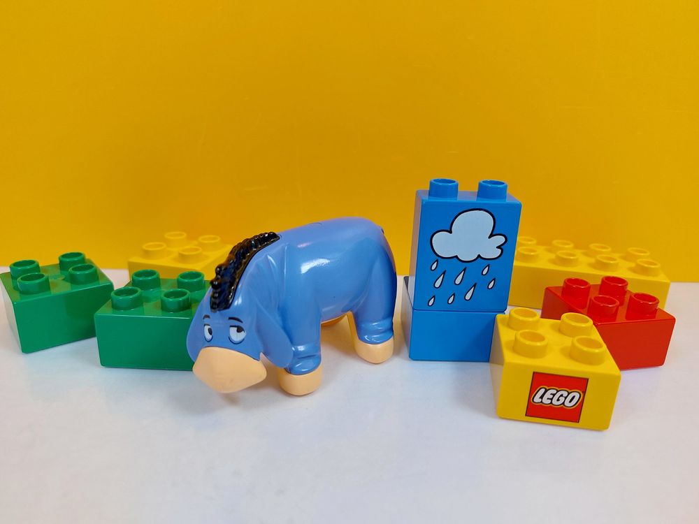 LEGO Duplo 2977 Winnie the Pooh - Esel I-Ah + Regen Komplett (Gebraucht ...