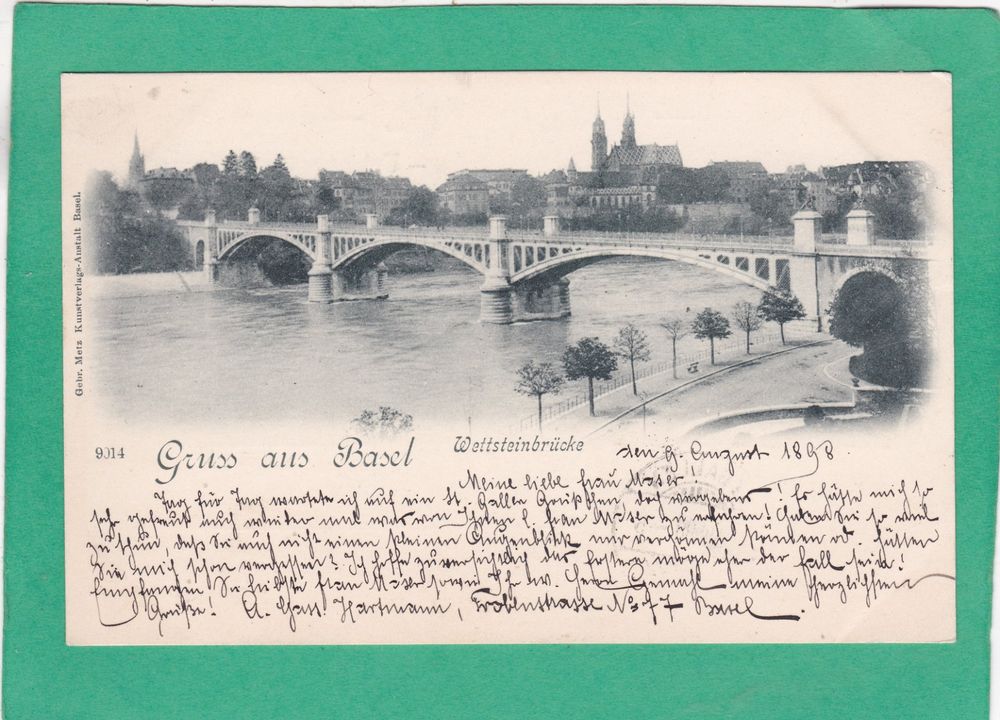 Basel Wettsteinbrücke 1898 (Gebraucht) in Herisau für CHF 4 – mit Lieferung auf Ricardo kaufen