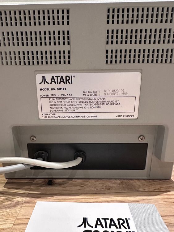 Atari SM 124 Game Monitor sehr selten wie neu ab 1.- | Kaufen auf Ricardo