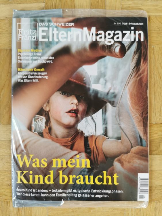 Eltern Magazin Juli / August 2023 (OVP) (Neu und originalverpackt) in Stäfa für CHF 2 – mit ...