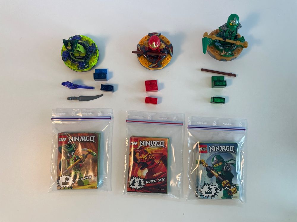 LEGO Ninjago Spitta Kai ZX Lloyd ZX Spinners 9555 9561 9574 (Gebraucht ...