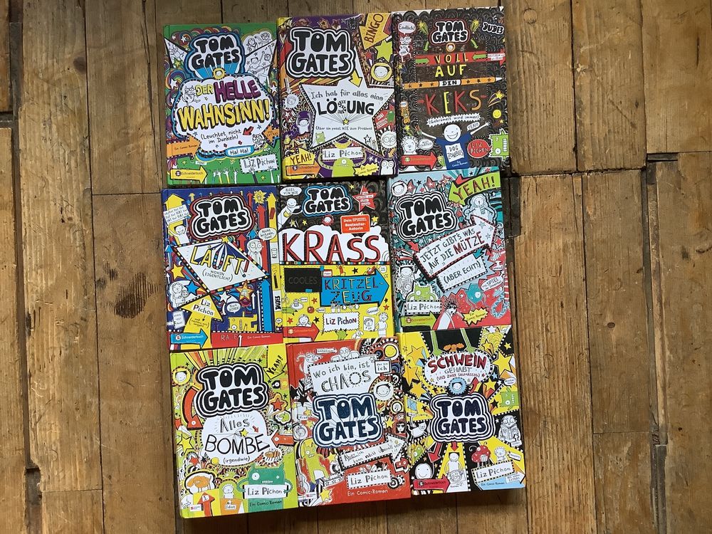 9 Comic-Buchbände „ TOM GATES“ von Liz Pichon (Gebraucht) in Marly für ...