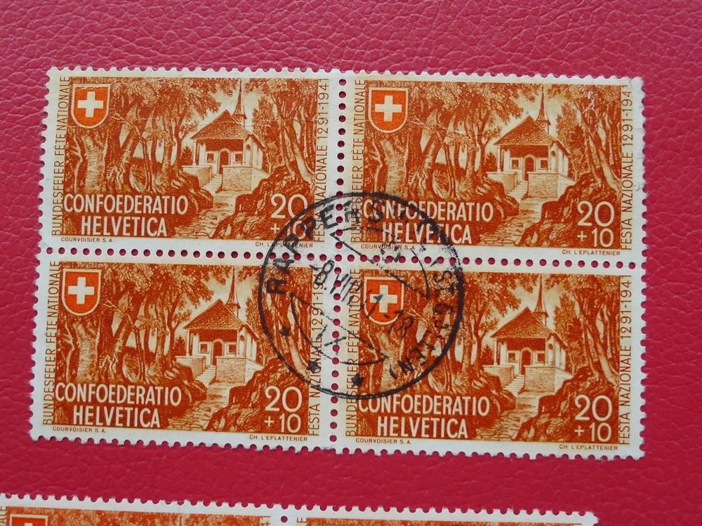 1941: B14c (signiert) +B14 im Viererblock, Kat: 500.-+ | Kaufen auf Ricardo