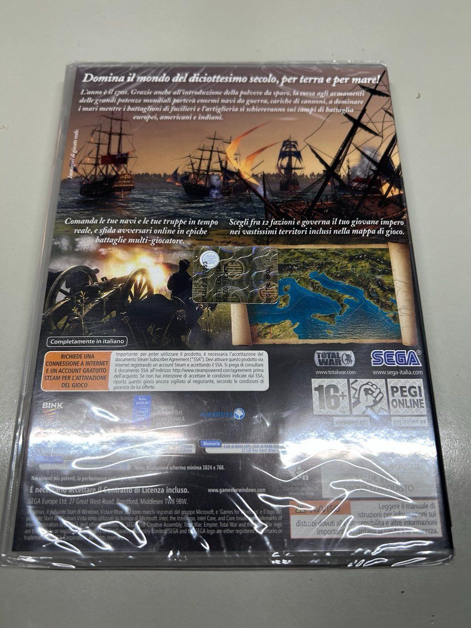 Empire: Total War - PC DVD-ROM (SEALED/ITA/PAL) (Nuovo e nell ...