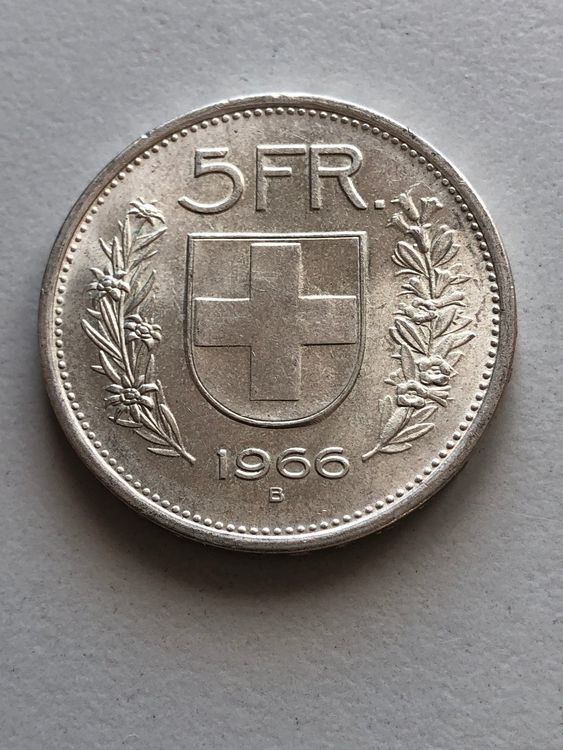 5 Fr. 1966 (Gebraucht) in Schötz für CHF 9 – mit Lieferung auf Ricardo kaufen