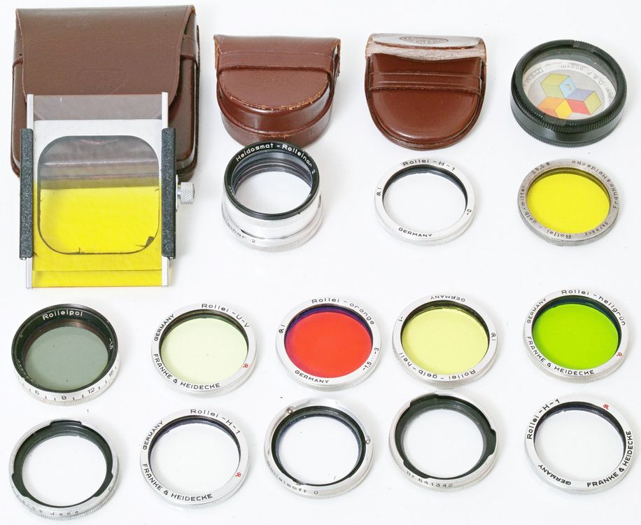 Grosses Los Filter & Linsen von F&H für die ROLLEIFLEX TLR (Gebraucht ...