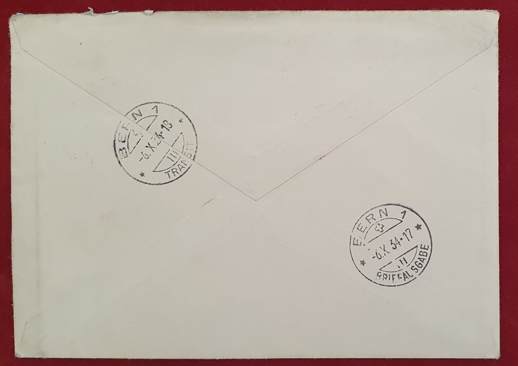 W1 NABA-Block 1934 Zürich auf Brief, Kat: 850.- (Gebraucht) in ...