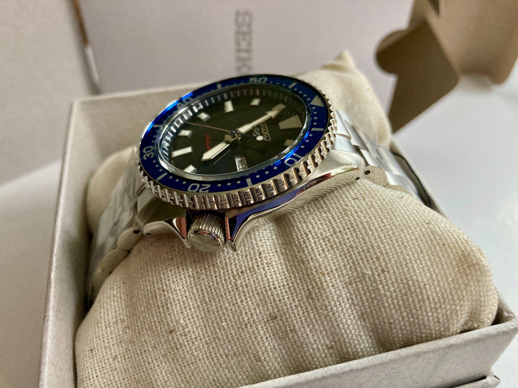 Seiko 5 Sports Day-Date Blue SKX Re-Interpretation New! (Neuf (Voir ...