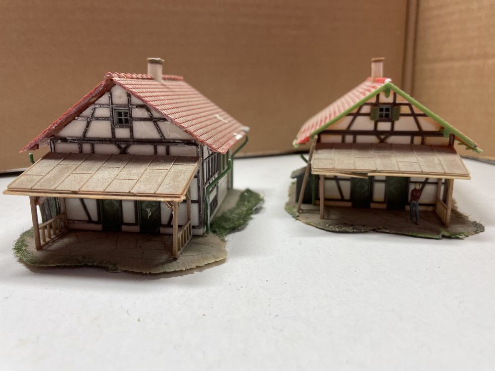 Zwei Häuser, Bauernhaus, Modellbau, Spur H0, Top Zustand! (Neu (gemäss ...