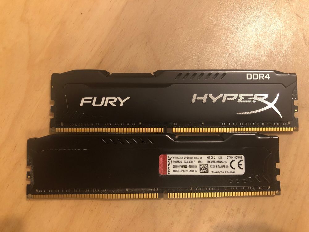 Kingston HyperX Fury DDR4 RAM 2x8 Units (16GB) (Gebraucht) in ZH für ...