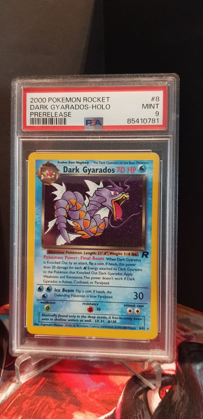 🔥Pokemon Dark Gyarados Holo PRERELEASE PSA 9 Mint 🌊 (Neu (gemäss ...