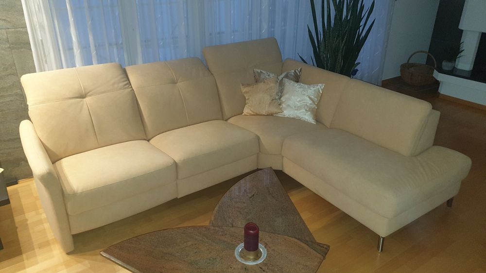 Ecksofa (Alcantara) mit Relax-Funktion elektrisch | Kaufen auf Ricardo