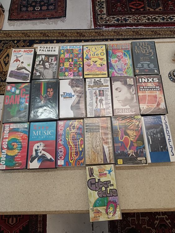 29 Musik VHS 80er Hip Jackson Roxy Acid Prince Indie Hendrix (Gebraucht ...