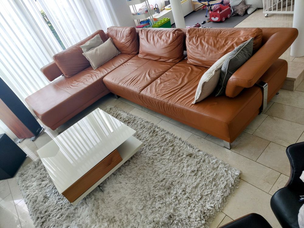 Sofa Leder Braun Ecksofa Echtleder (Gebraucht) in Pfeffingen für CHF 215 – nur Abholung auf ...