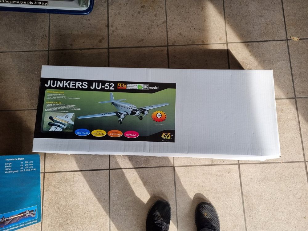 Junkers JU-52 ARF (Neu und originalverpackt) in Wädenswil für CHF 180 ...