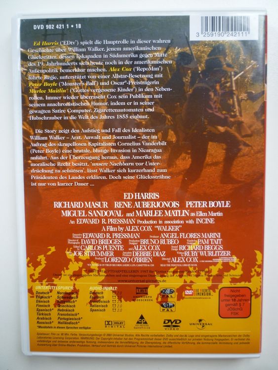 Walker Klassiker 1987 mit Ed Harris (Gebraucht) in Münchenstein für CHF ...