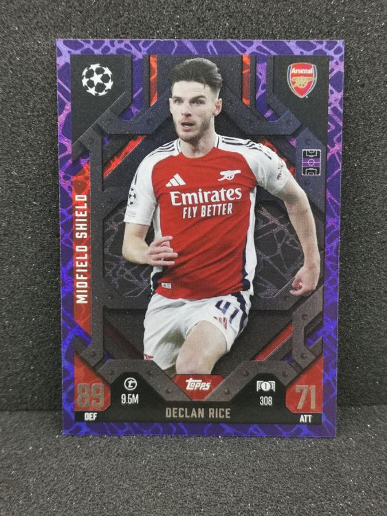 Match attax 2024 /25 Extra Declan Rice Midfield S. Purple (Gebraucht ...