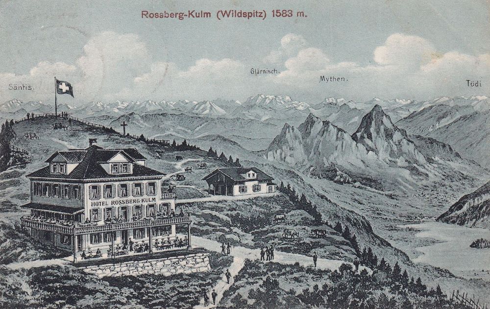 Rossberg-Kulm SZ (Wildspitz) um 1910 | Kaufen auf Ricardo