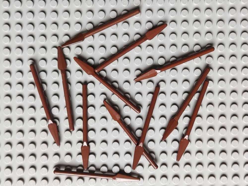 LEGO Castle - 12x Speer - Pike / Spear - brown - 4497 (Gebraucht) in ...