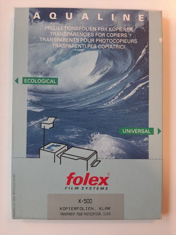 Folex Kopierfolien Transparent (Neu (gemäss Beschreibung)) in Aarburg für CHF 20 – mit Lieferung ...